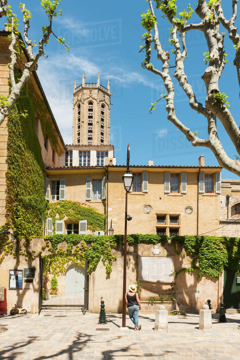 Streets of Aix en Provence, Bouches du Rhone, Provence, Provence-Alpes ...