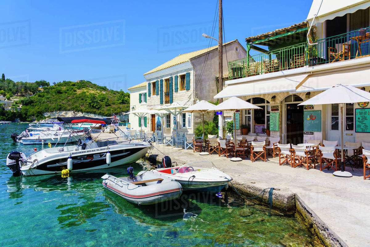 Loggos (Longos), Paxos, Ionian Islands, Greek Islands, Greece, Europe ... Loggos (Longos), Paxos, Ionian Islands, Greek Islands, Greece, Europe ...