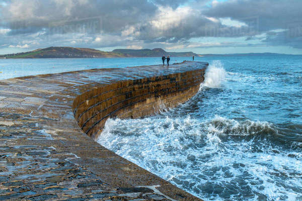 The Cobb Harbour Wall, Lyme Regis, Jurassic Coast, UNESCO World ...