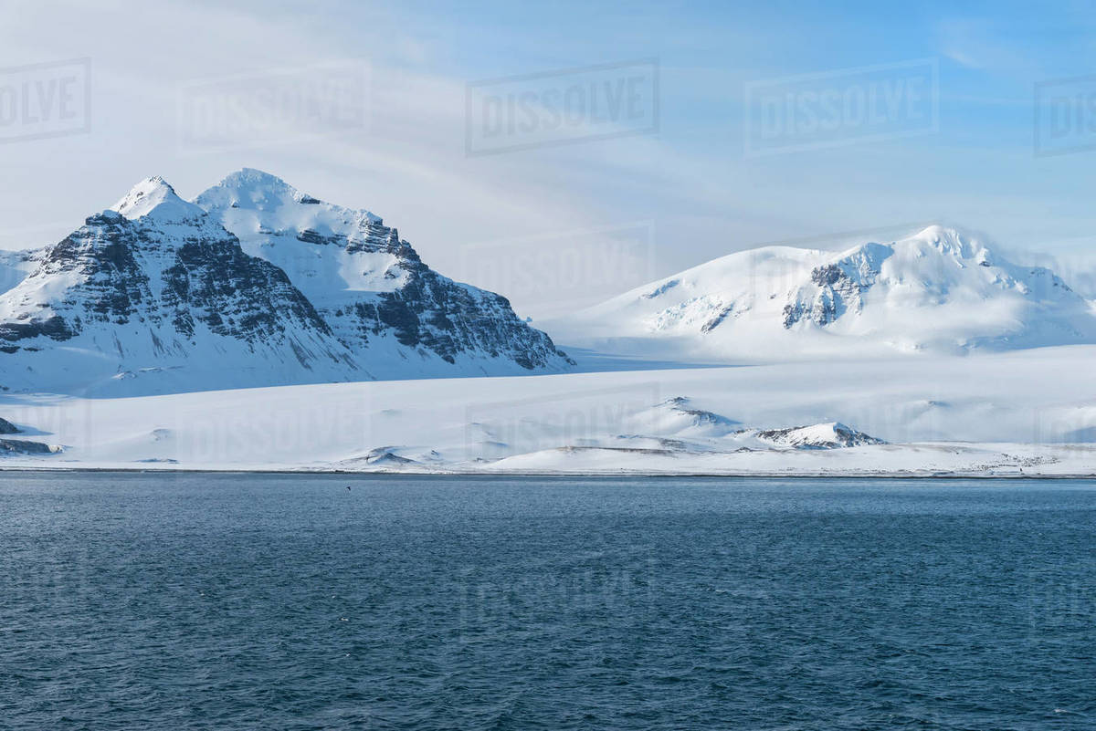 Salisbury Plain under snow, South Georgia, Antarctic, Polar Regions ...