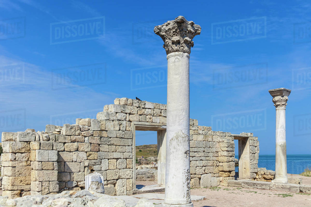 Ruins of Ancient City of Khersoness, Ancient theatre, Sevastopol ...