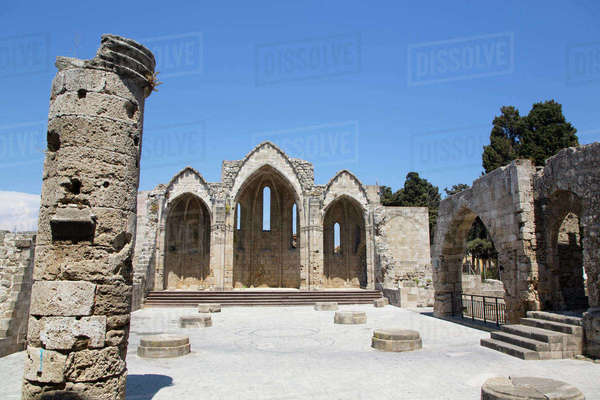 Virgin Mary of the Burgh Church, Rhodes Old Town, UNESCO World Heritage ...