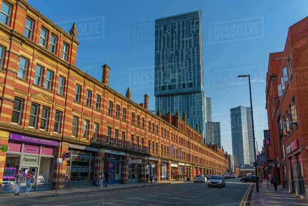 View of 301 Deansgate and traditional architecture on Deansgate ...