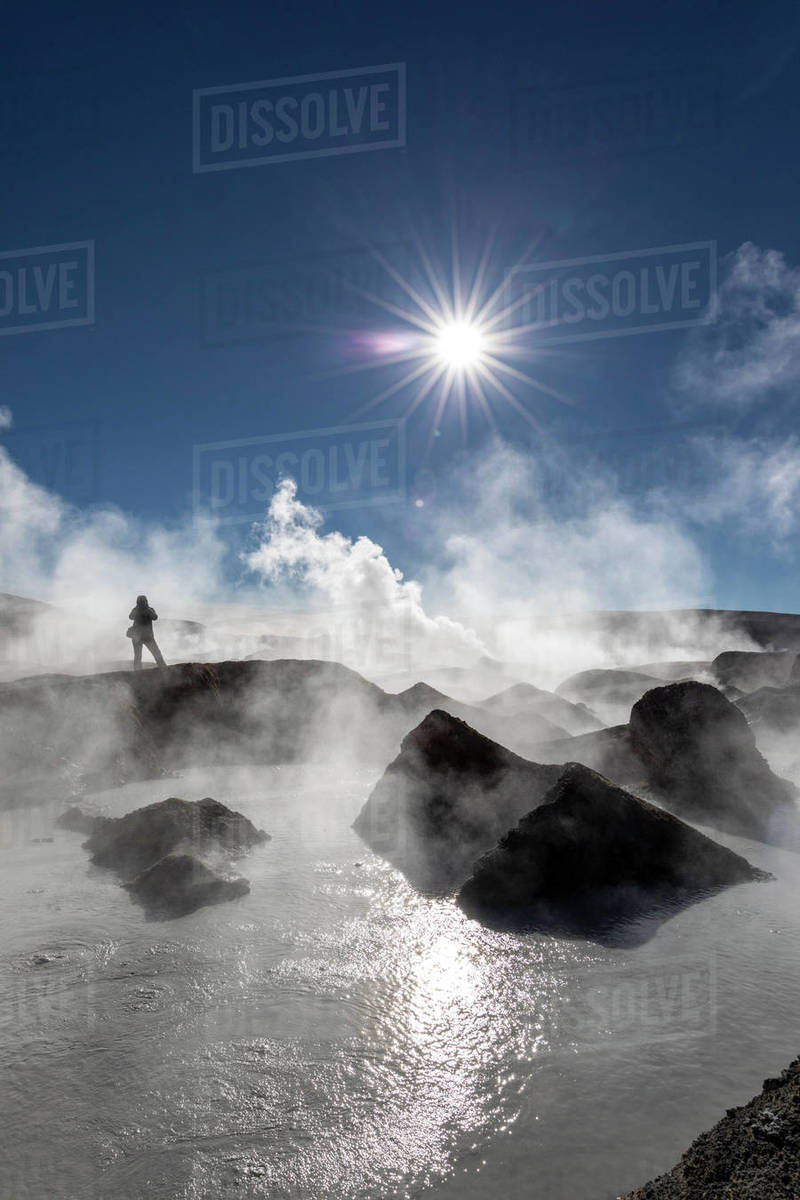 Geysers at Banos Termales in the Eduardo Avaroa Andean Fauna National ...