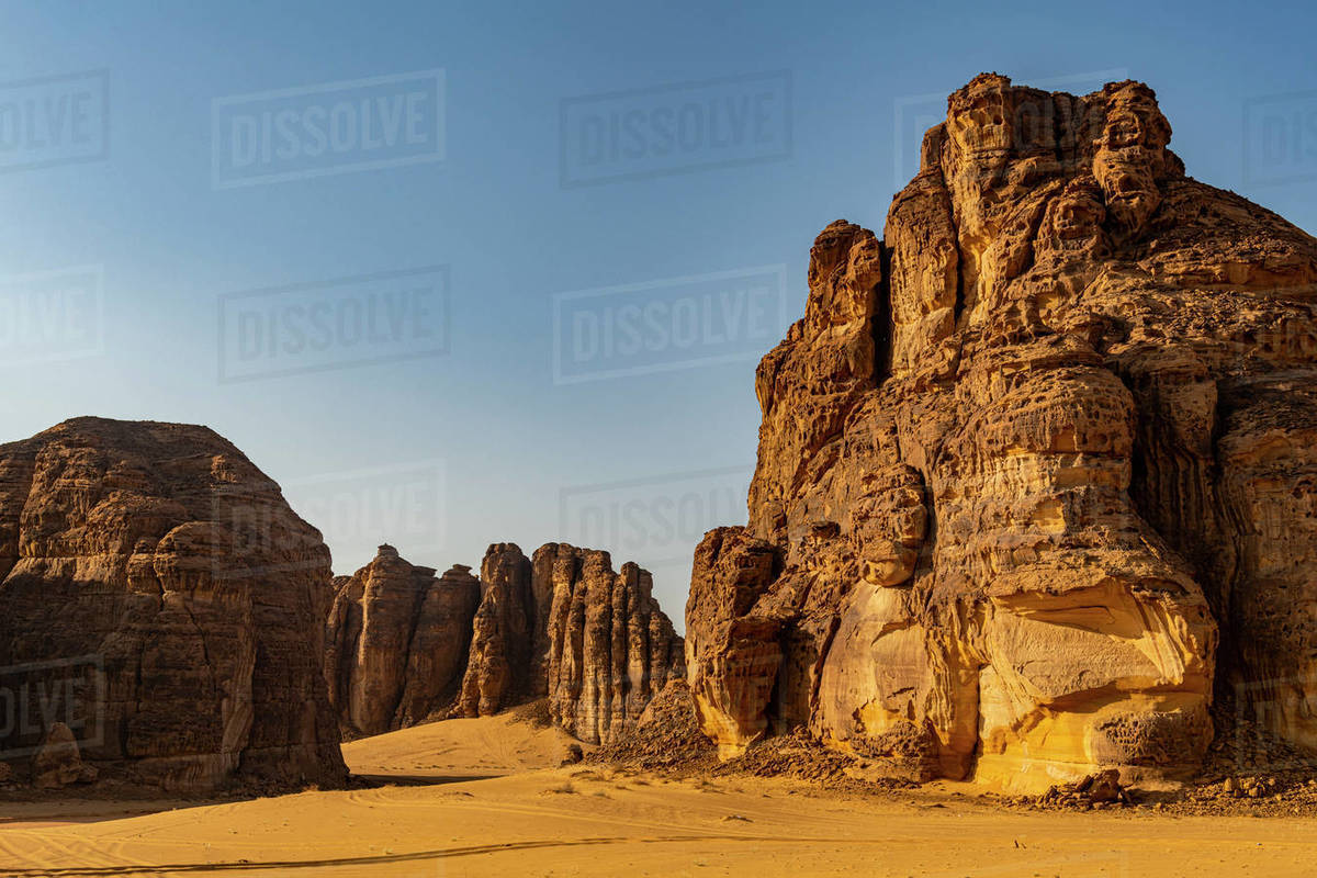 Beautiful sandstone scenery, Al Ula, Kingdom of Saudi Arabia, Middle ...