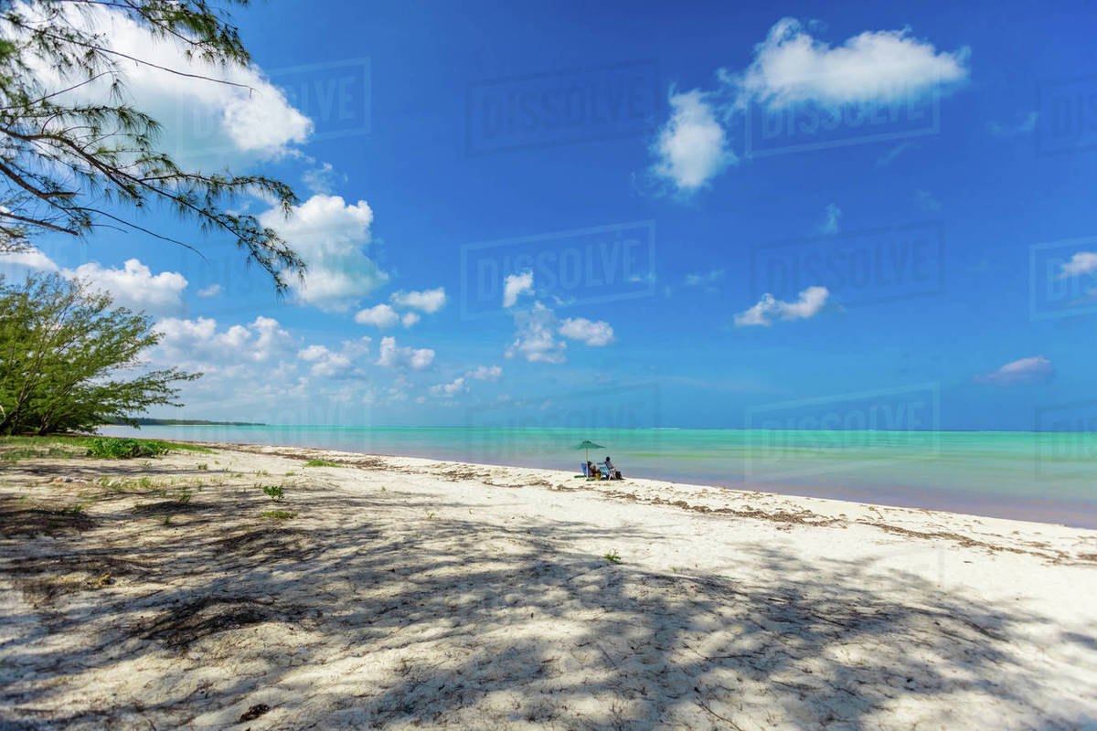 People enjoying Horse Stable Beach, North Caicos, Turks and Caicos ...
