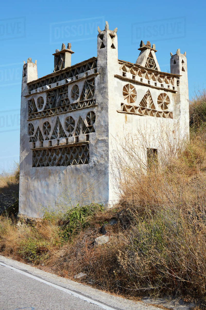 Rich decorated Dovecote, Tinos Island, Cyclades, Greek Islands, Greece ...
