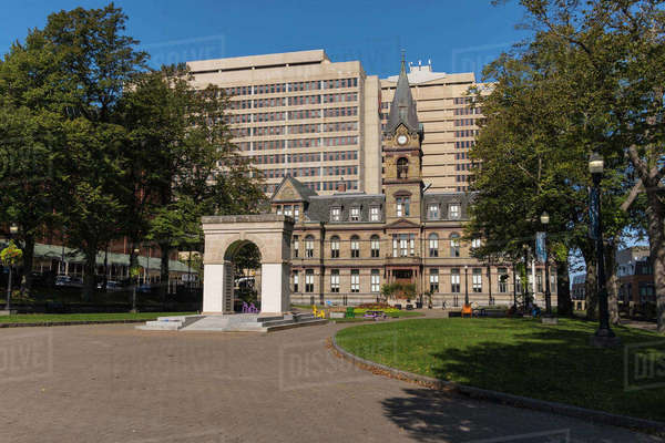 Halifax City Hall and Grand Parade, Downtown Halifax, Nova Scotia ...
