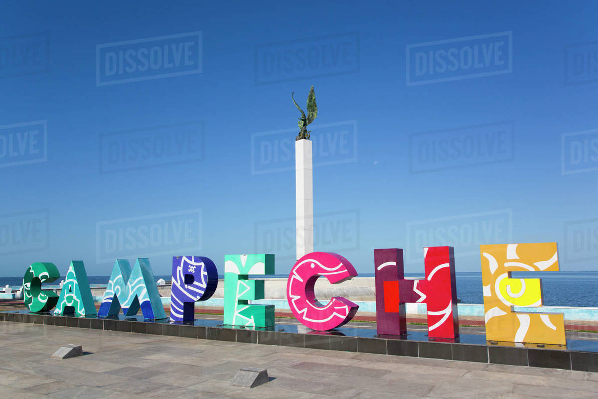 City Sign, Angel Maya Statue in the background, San Francisco del ...