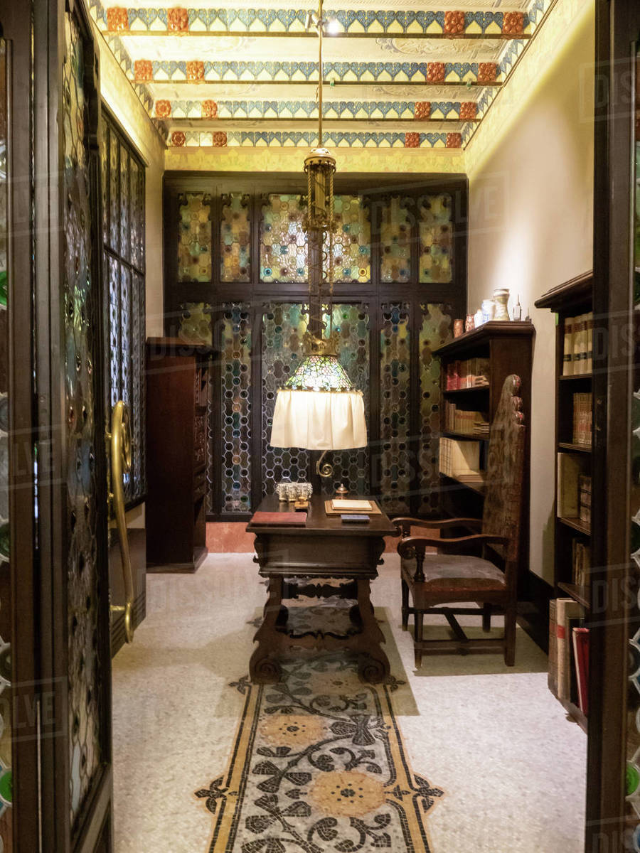 Interior of Casa Amatller, designed by Puig i Cadafalch, Barcelona ...