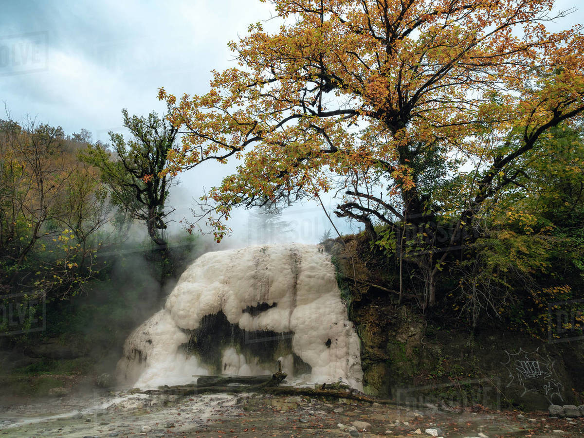 The hot sulfur spring in Jikha, Samegrelo, Georgia (Sakartvelo ...
