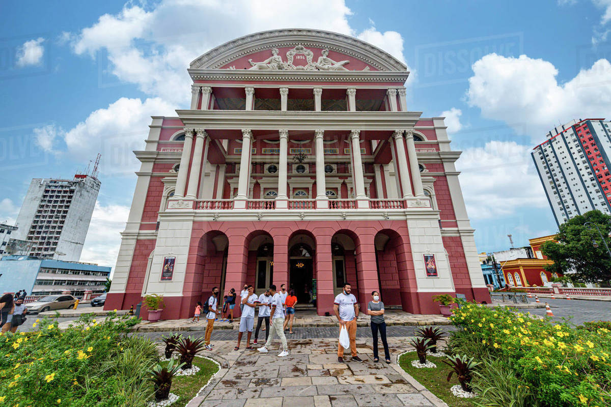 Amazon Theatre, Manaus, Amazonas state, Brazil, South America - Royalty ...
