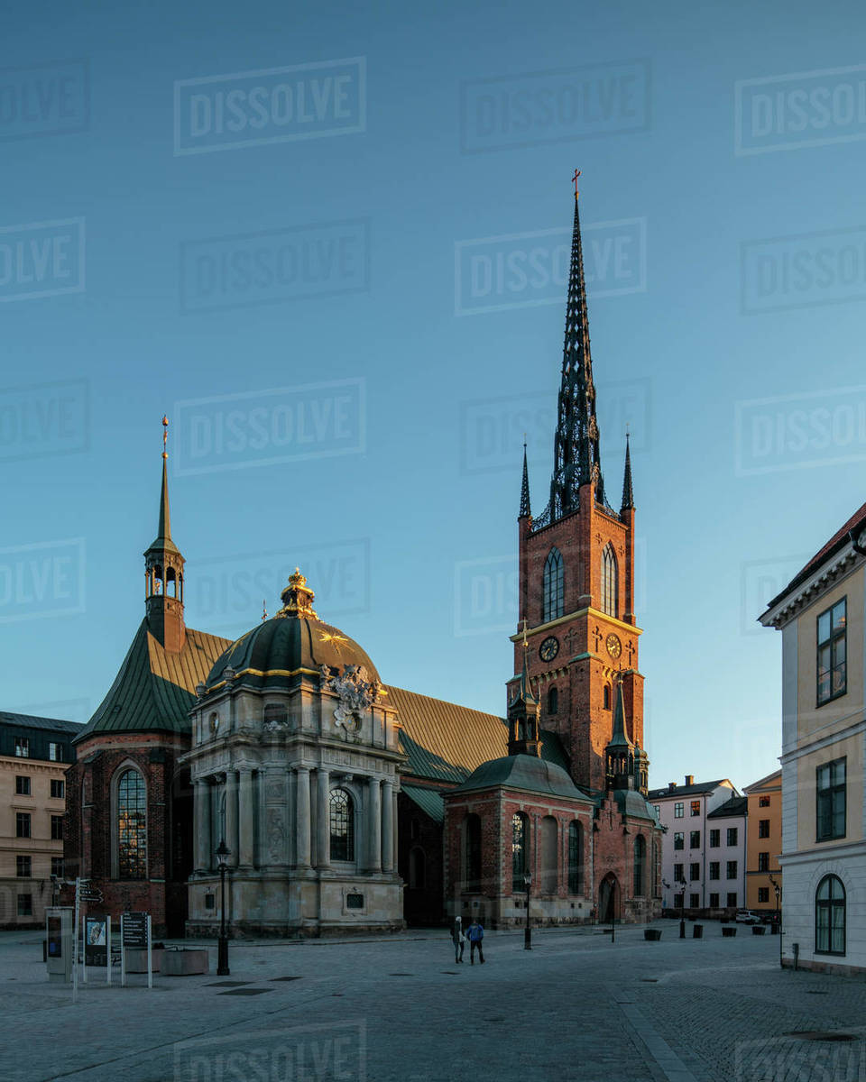 Exterior of Riddarholmen Church, Gamla Stan, Stockholm, Sodermanland ...