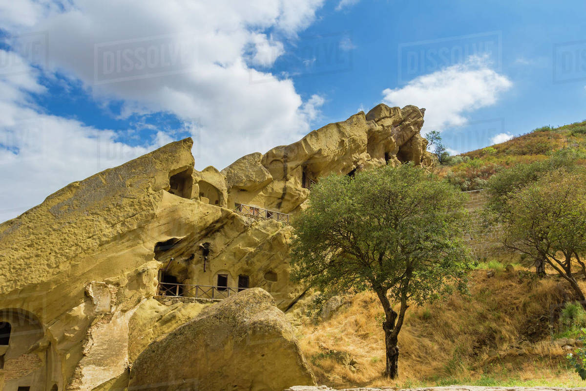 David Gareji Monastery, Udabno, Georgia, Central Asia, Asia - Royalty ...