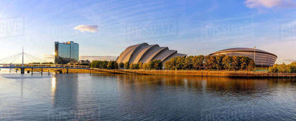 SEC Armadillo, OVO Hydro, Bell's Bridge, River Clyde, Glasgow, Scotland ...