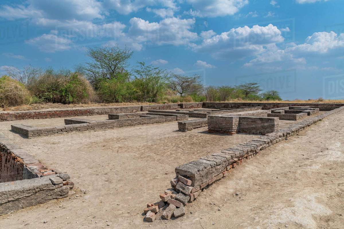 Lothal, southernmost site of the ancient Indus Valley civilization, Gujarat, India, Asia - Stock ...