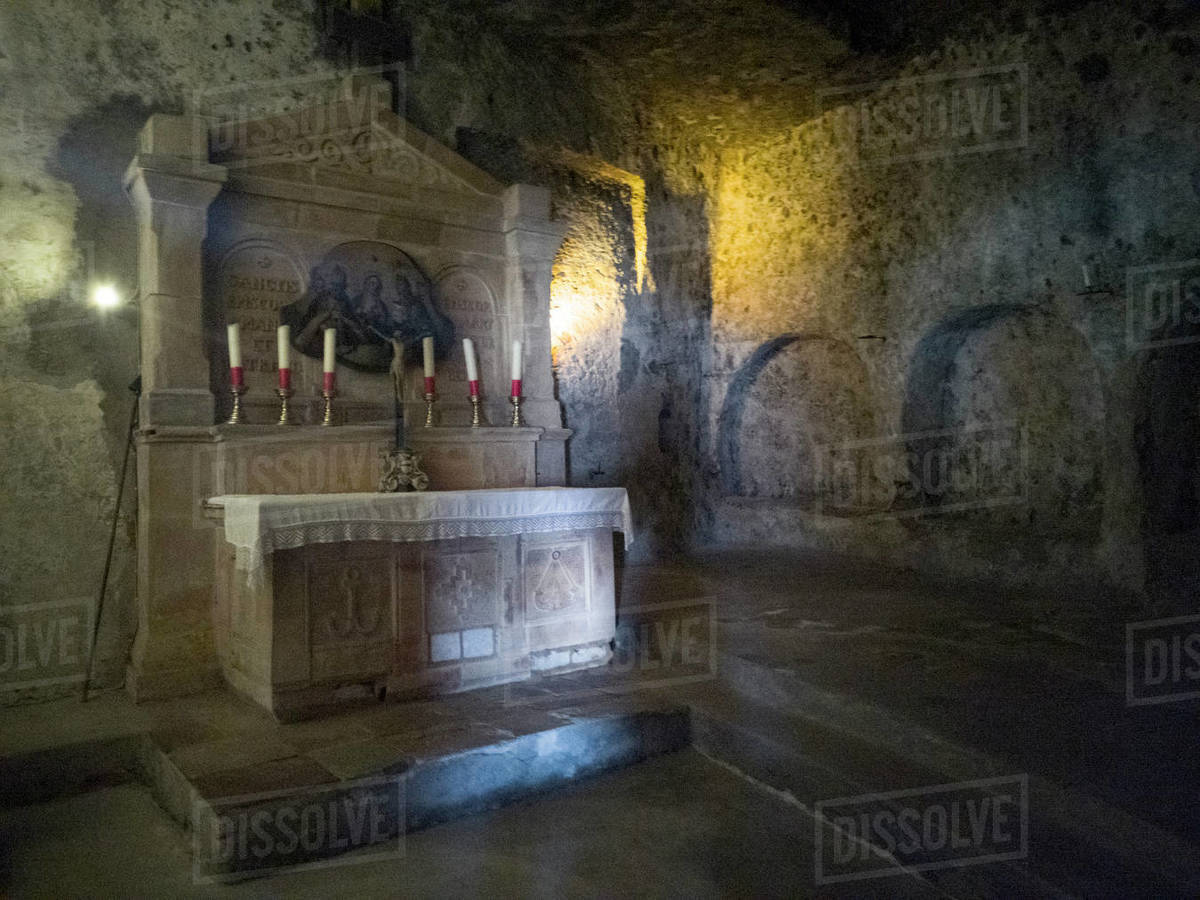 St. Peter's Cemetery Catacombs, Salzburg, Austria, Europe - Royalty ...