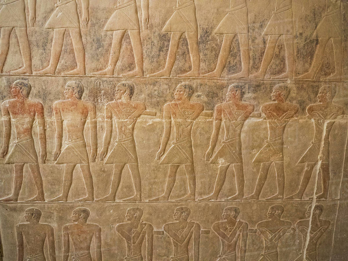Relief from a tomb in Saqqara, part of the Memphite Necropolis,UNESCO ...