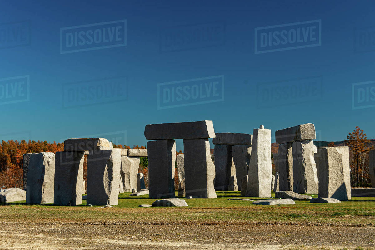 Stonehenge copy in Makomanai Takino Cemetery, Sapporo, Hokkaido, Japan ...