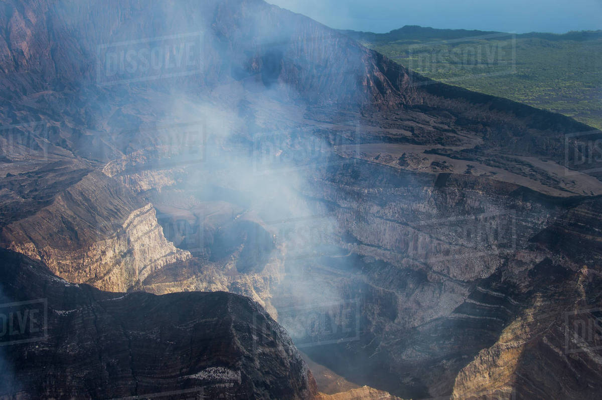 Smoking Ambrym volcano, Vanuatu, Pacific - Royalty-free Stock Photo ...