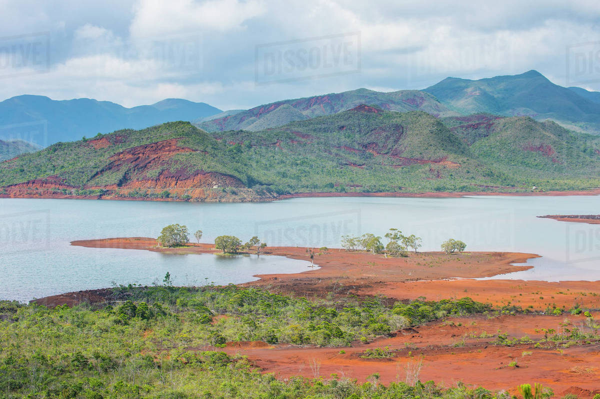 View over the Blue River Provincial Park, Yate, New Caledonia, Pacific ...