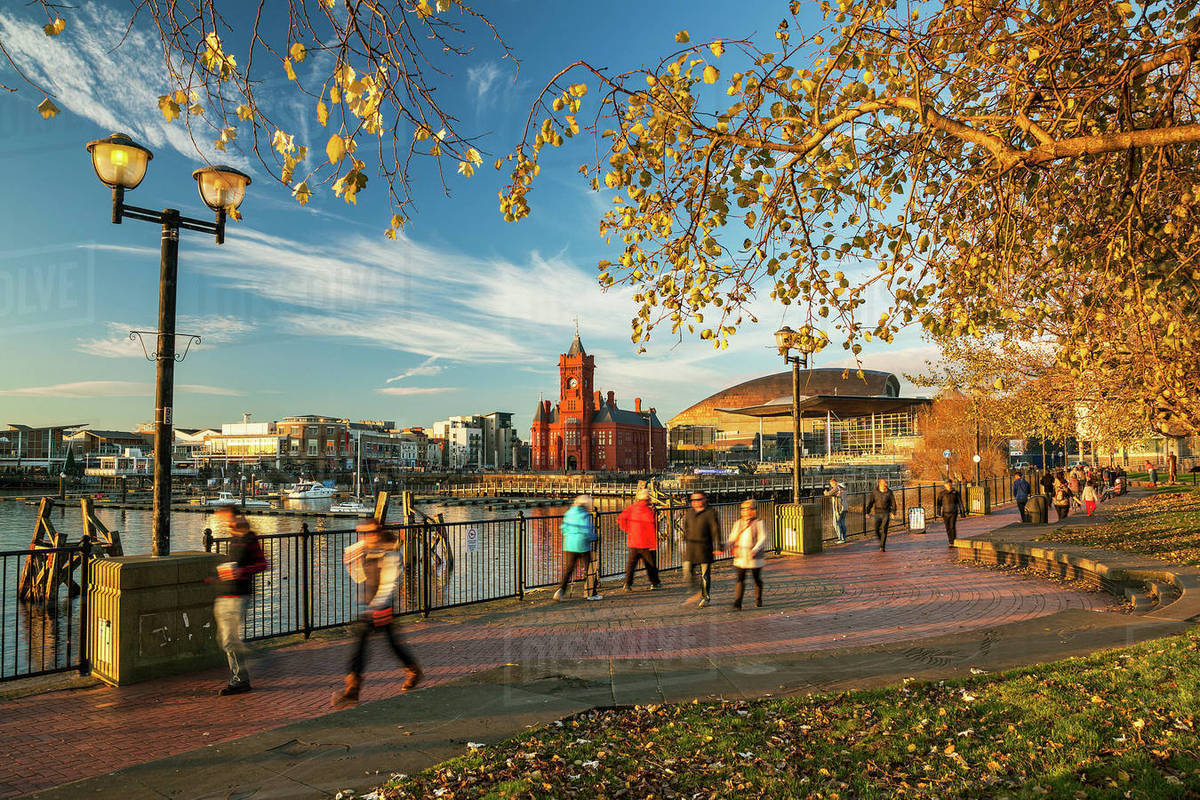 Autumn in Cardiff Bay, Wales, United Kingdom, Europe - Royalty-free ...