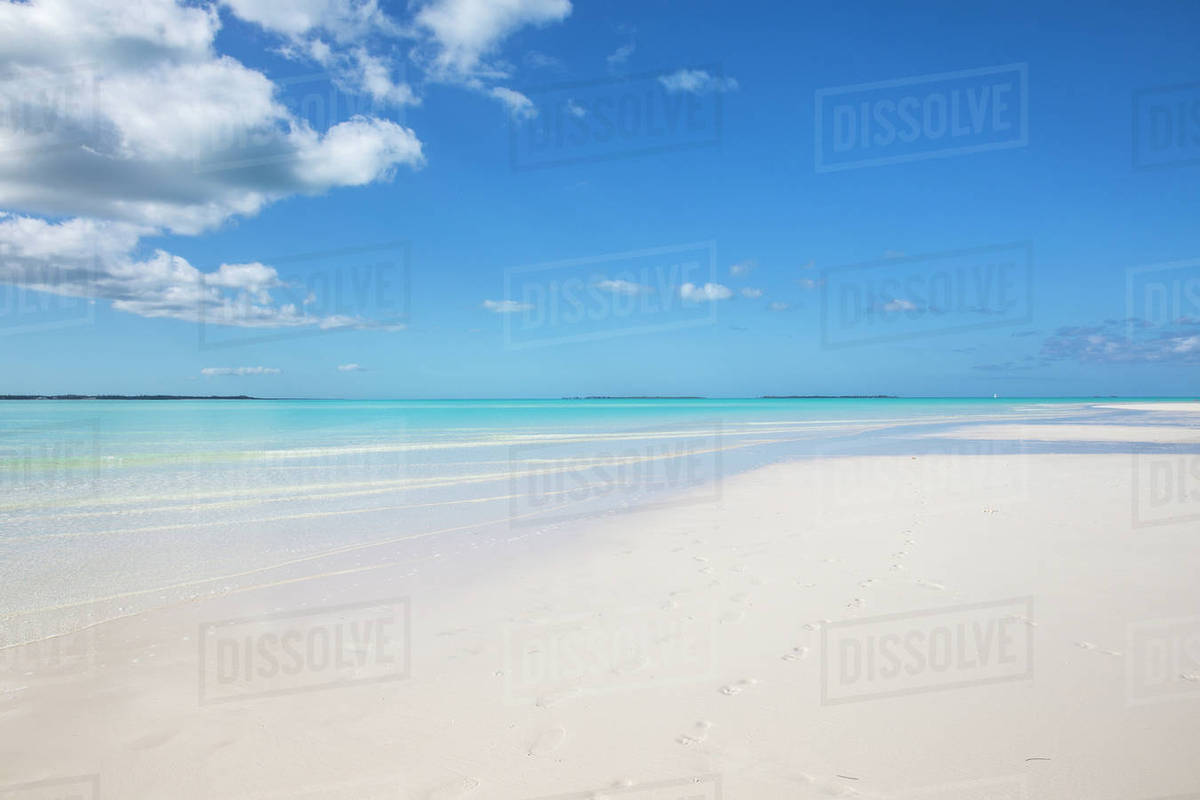 Beach at Treasure Cay, Great Abaco, Abaco Islands, Bahamas, West Indies ...