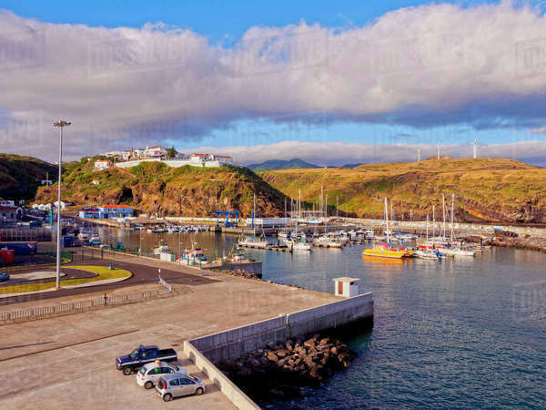 Port in Vila do Porto, Santa Maria Island, Azores, Portugal, Atlantic ...