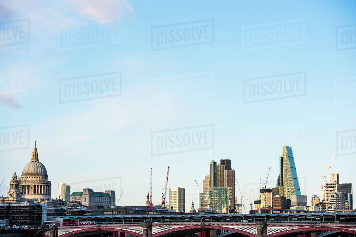 St. Pauls Cathedral and London skyline, London, England, United Kingdom ...