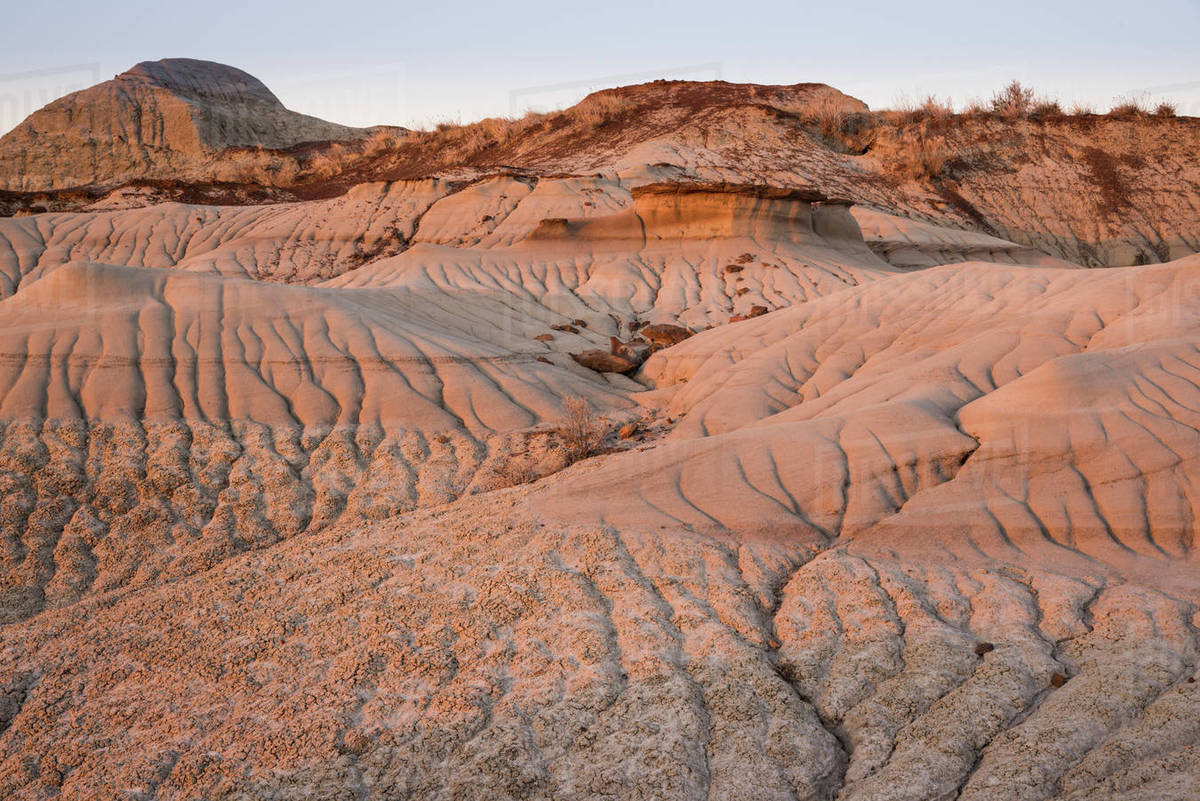 Rock formations and hoodoos in Dinosaur Provincial Park, UNESCO World ...