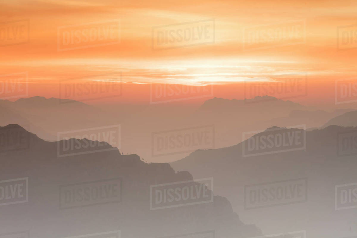 Sunrise on the Bergamo Orobie Alps seen from Monte Coltignone, Lecco ...