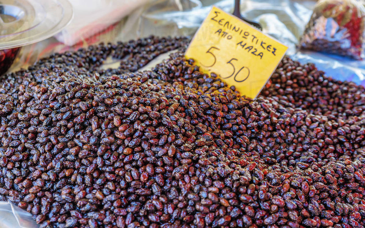 Dried olives, Chania, Crete, Greek Islands, Greece, Europe - Royalty ...