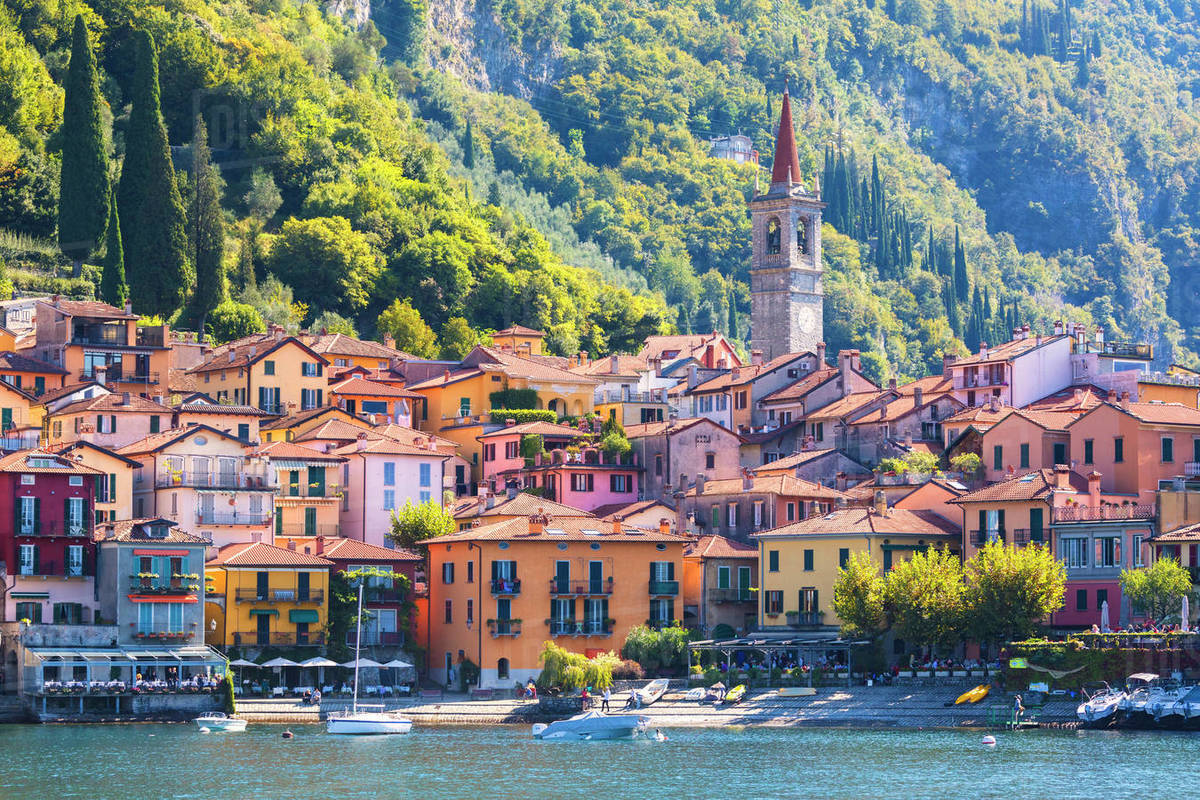 The Iconic Village Of Varenna On The Shore Of Lake Como Lecco Province The Iconic Village Of Varenna On The Shore Of Lake Como Lecco Province