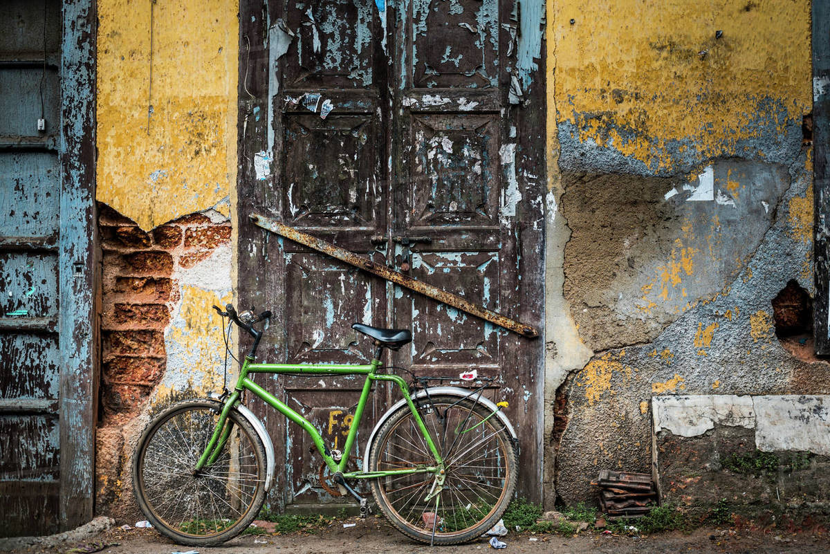 Street scene, Fort Kochi (Cochin), Kerala, India, Asia - Stock Photo ...