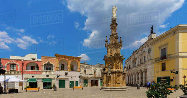 Piazza Salandra, Nardo, Puglia, Italy, Europe - Stock Photo - Dissolve