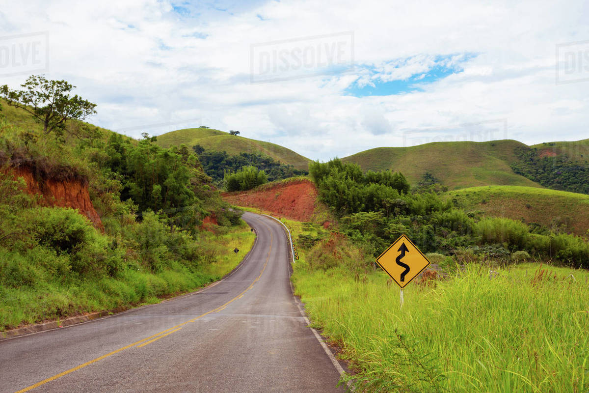 traditional tropical road Brasilia, Brazil - Royalty-free Stock Photo ...