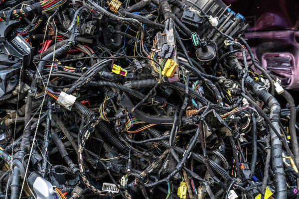 car parts at the scrap yard. - Royalty-free Stock Photo | Dissolve