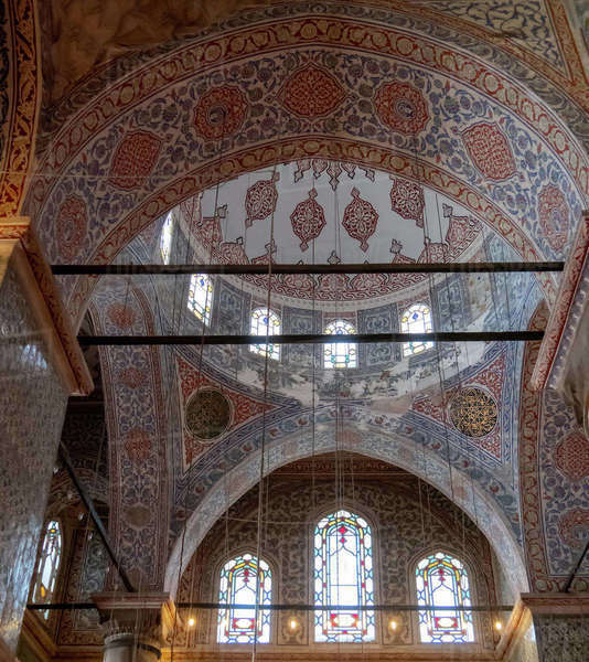 ISTANBUL, TURKEY - MAY, 21, 2019: interior shot of the main dome and ...