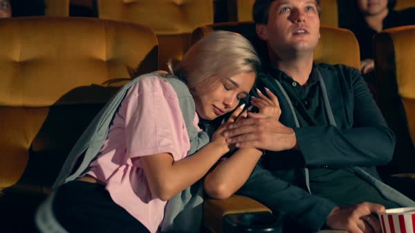 People audience watching movie in cinema theater. - Stock Video Footage ...