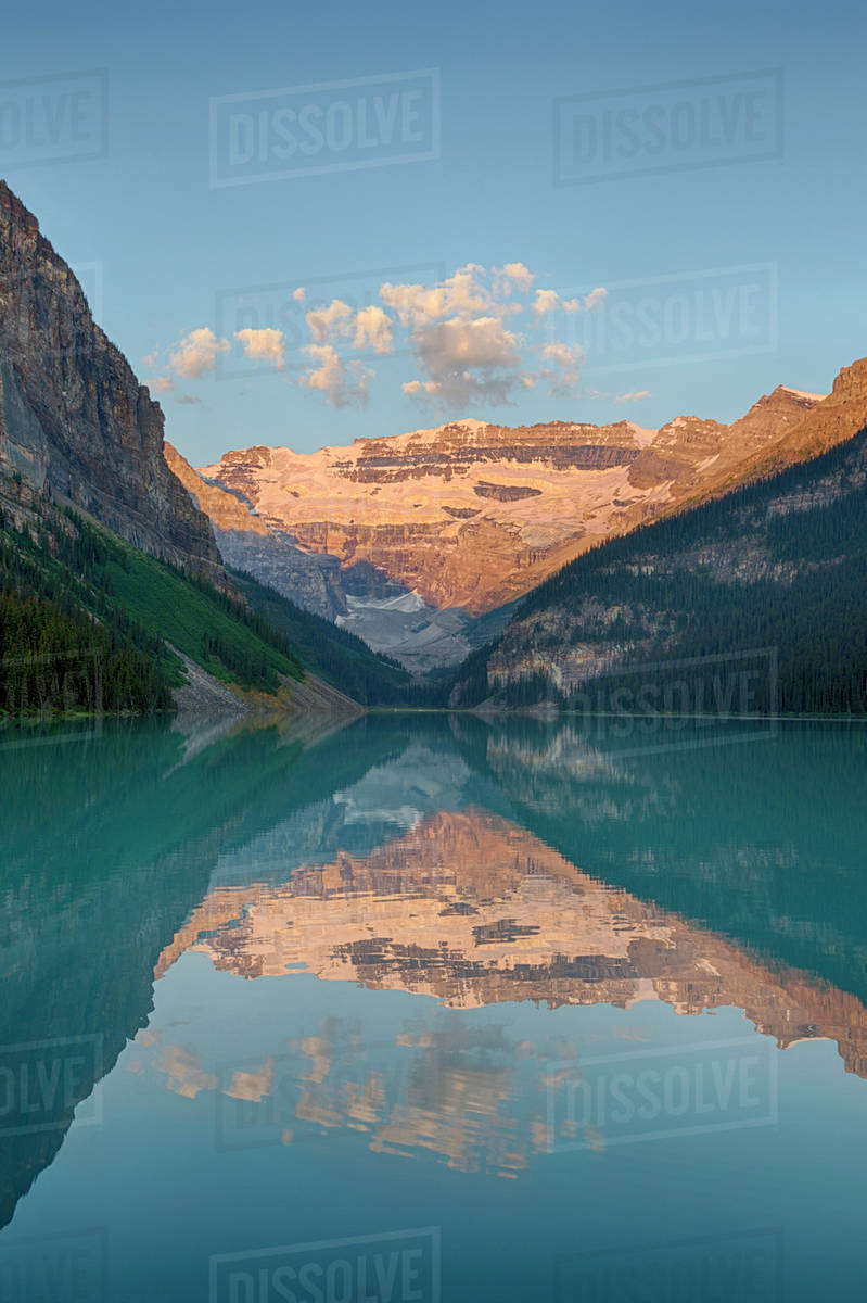 Canada, Banff National Park, Lake Louise, with Mount Victoria and ...