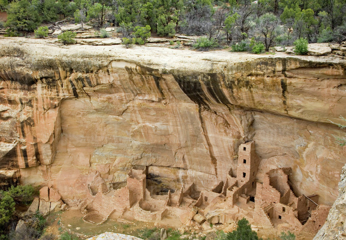 CO, Colorado, Mesa Verde National Park, home of Ancestral Pueblo people ...