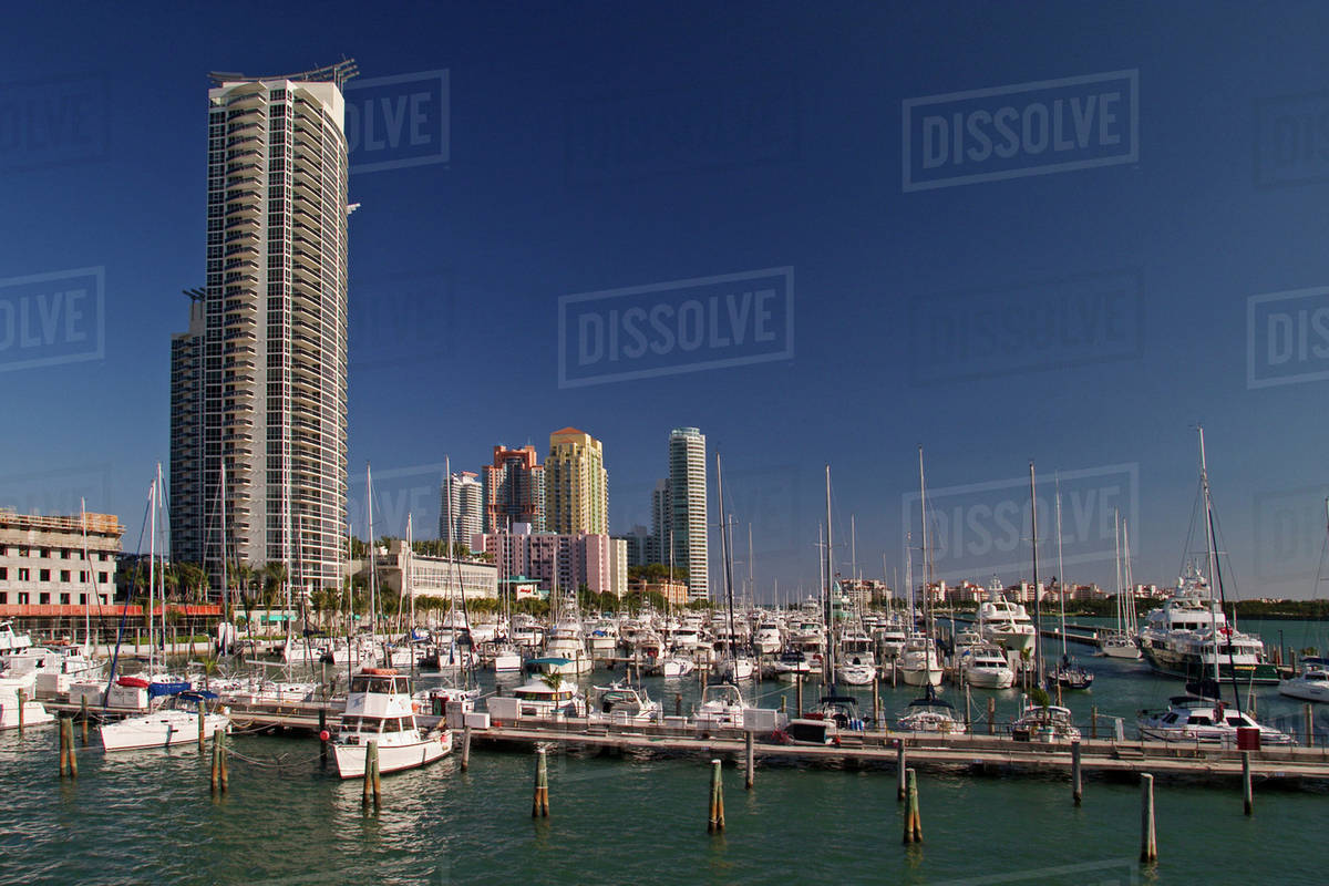 Luxury high-rise condominiums, Miami Beach, Florida - Royalty-free ...