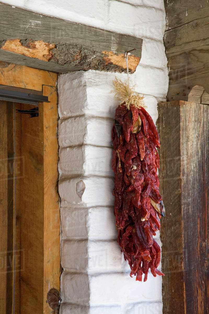 NM, New Mexico, Albuquerque, Historic Old Town, Chile ristra - Royalty ...