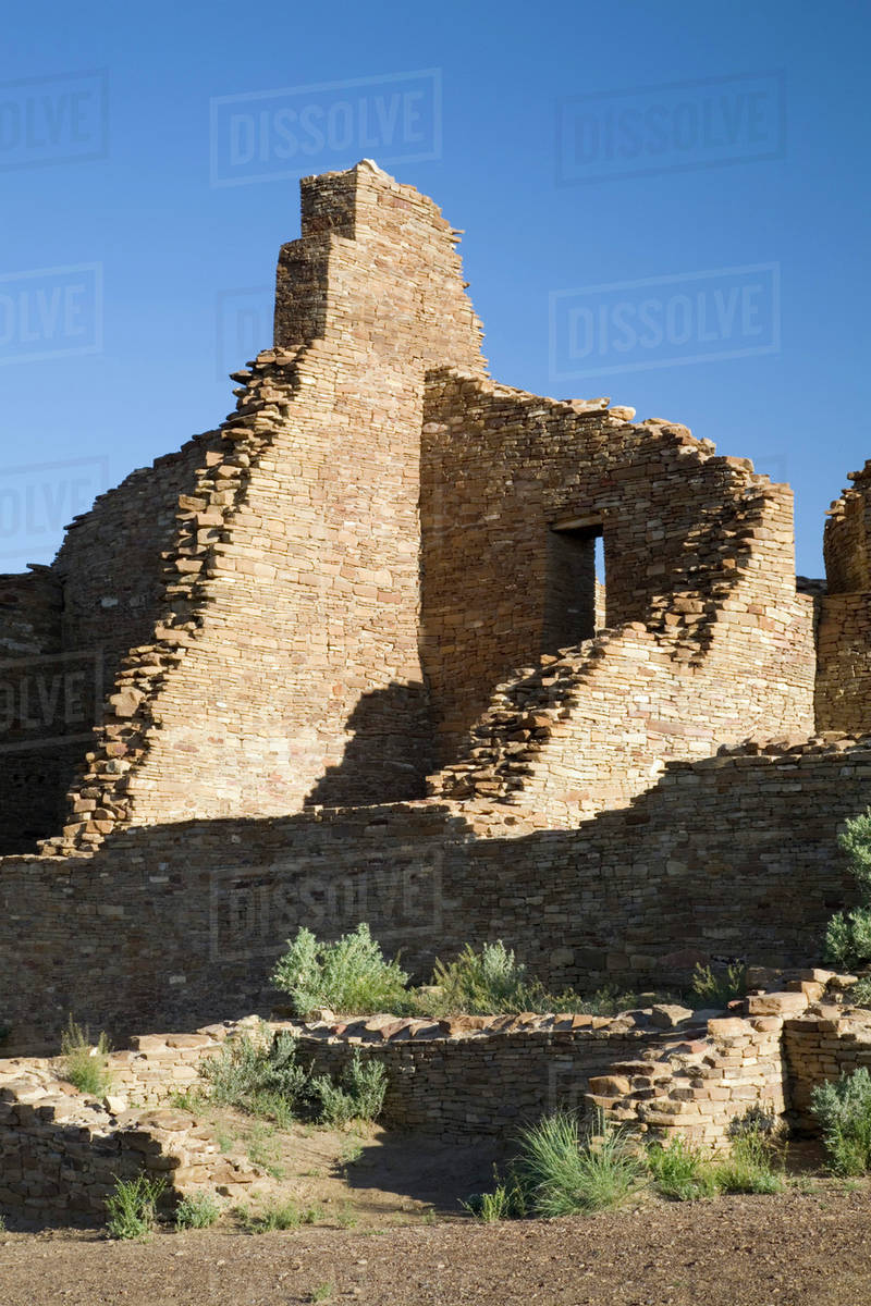 NM, New Mexico, Chaco Culture National Historic Park, Chaco Canyon ...