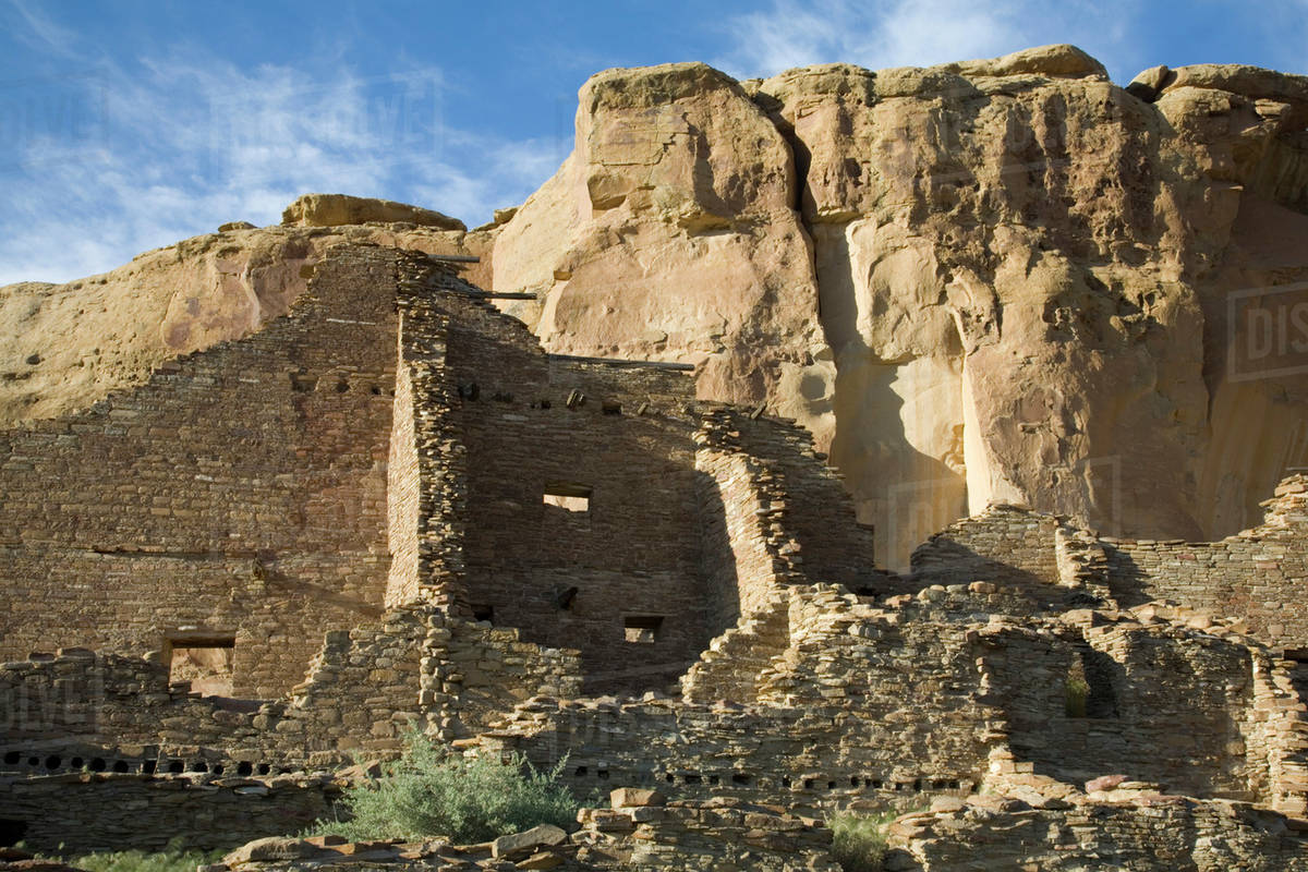 NM, New Mexico, Chaco Culture National Historic Park, Chaco Canyon ...