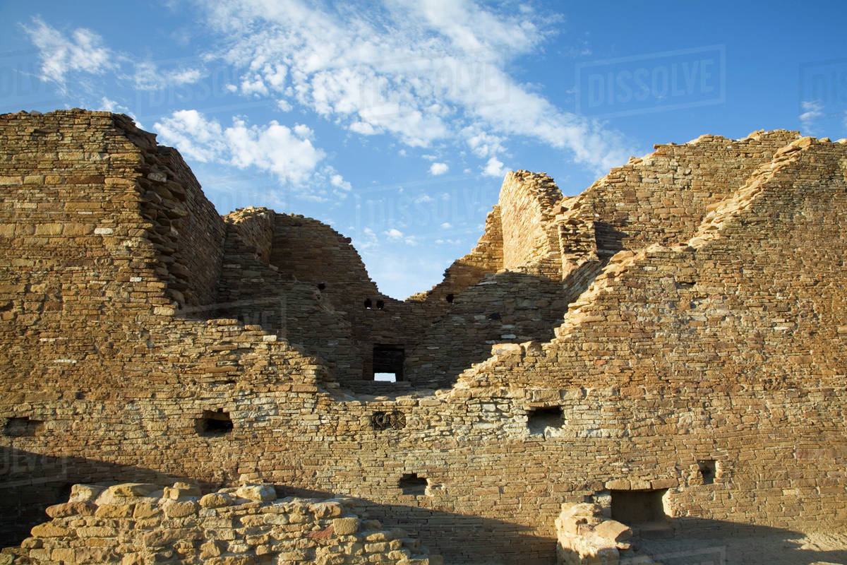 NM, New Mexico, Chaco Culture National Historic Park, Chaco Canyon ...