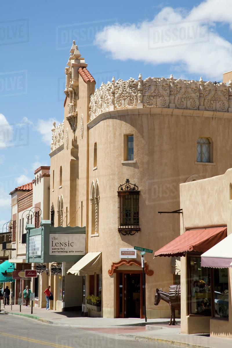 NM, New Mexico, Santa Fe, historic Lensic Theater, Performing Arts ...