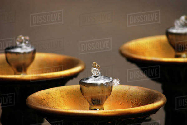 USA, Oregon, Portland. Water constantly flows from the Bull Run ...