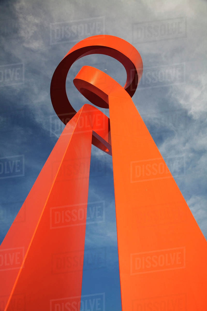 Big red sculpture donated to the city of San Antonio by Mexico ...