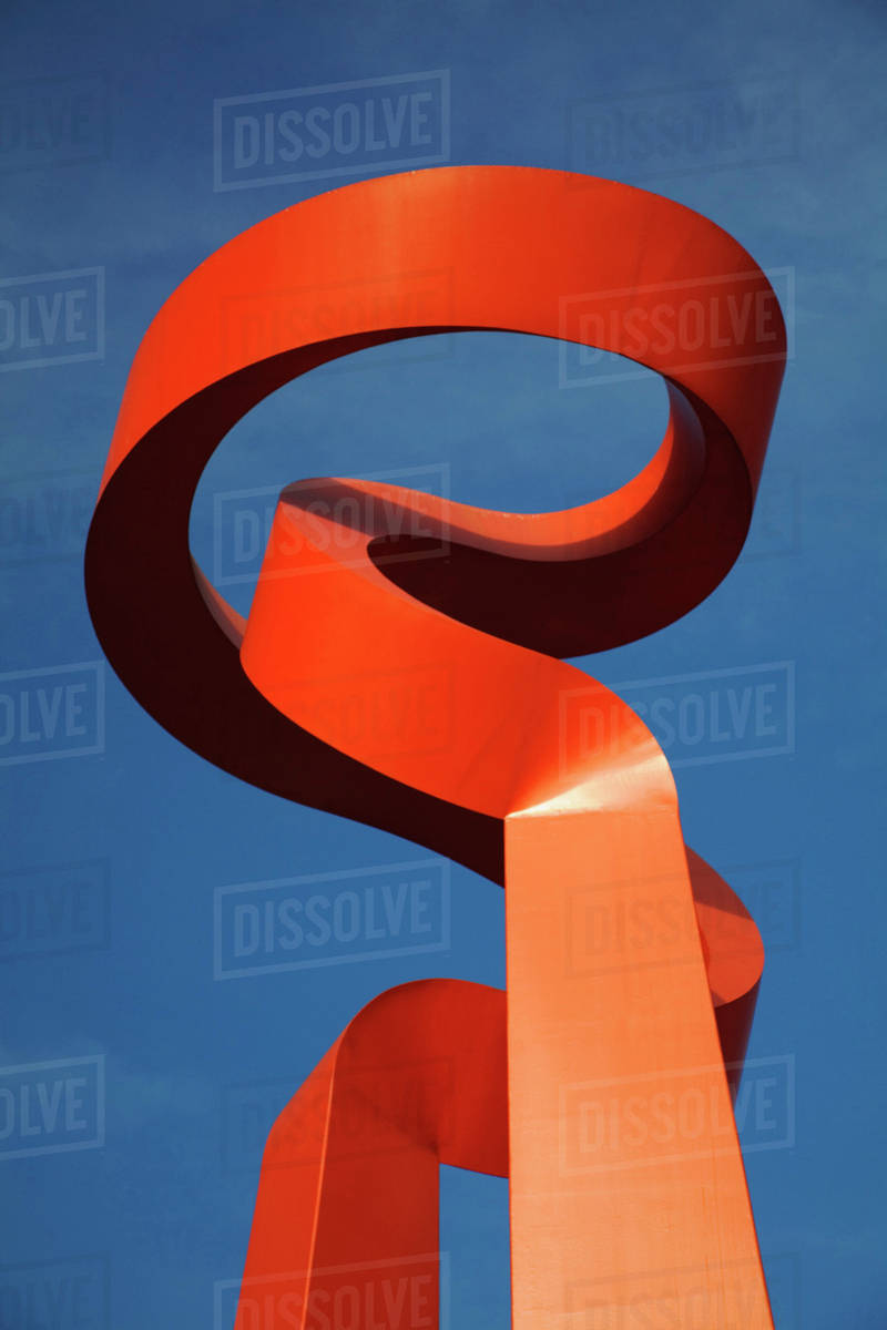 Big red sculpture donated to the city of San Antonio by Mexico ...